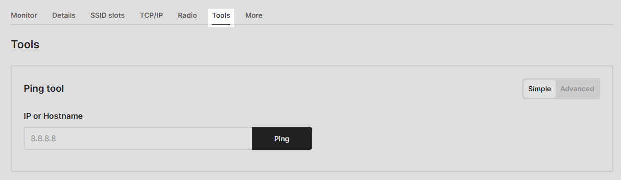 Ping tool